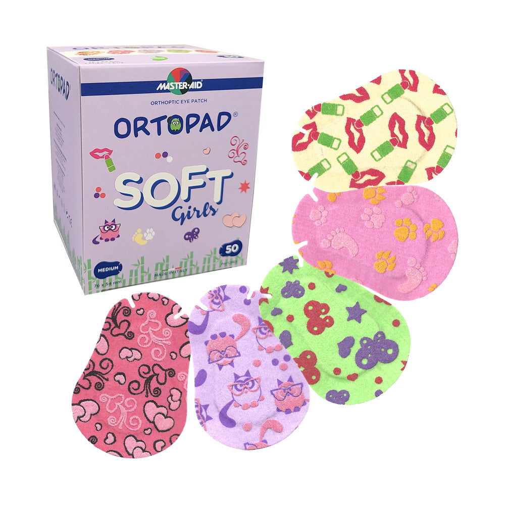 Ortopad® Soft Bamboo for Girls, 50/box - TEXTURED ACCENTS!